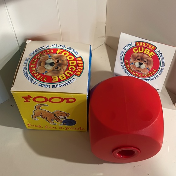 Dog | Ourpets Buster Food Fun Puzzle Dog Cube Never Used In Original ...